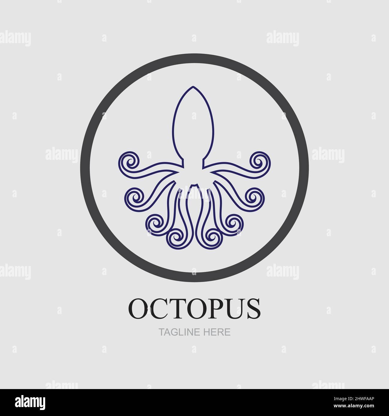 Templates for octopus logos Stock Vector Image & Art - Alamy