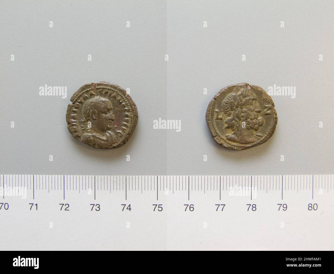 Tetradrachm of Valerian, Emperor of Rome from Alexandria. Ruler ...