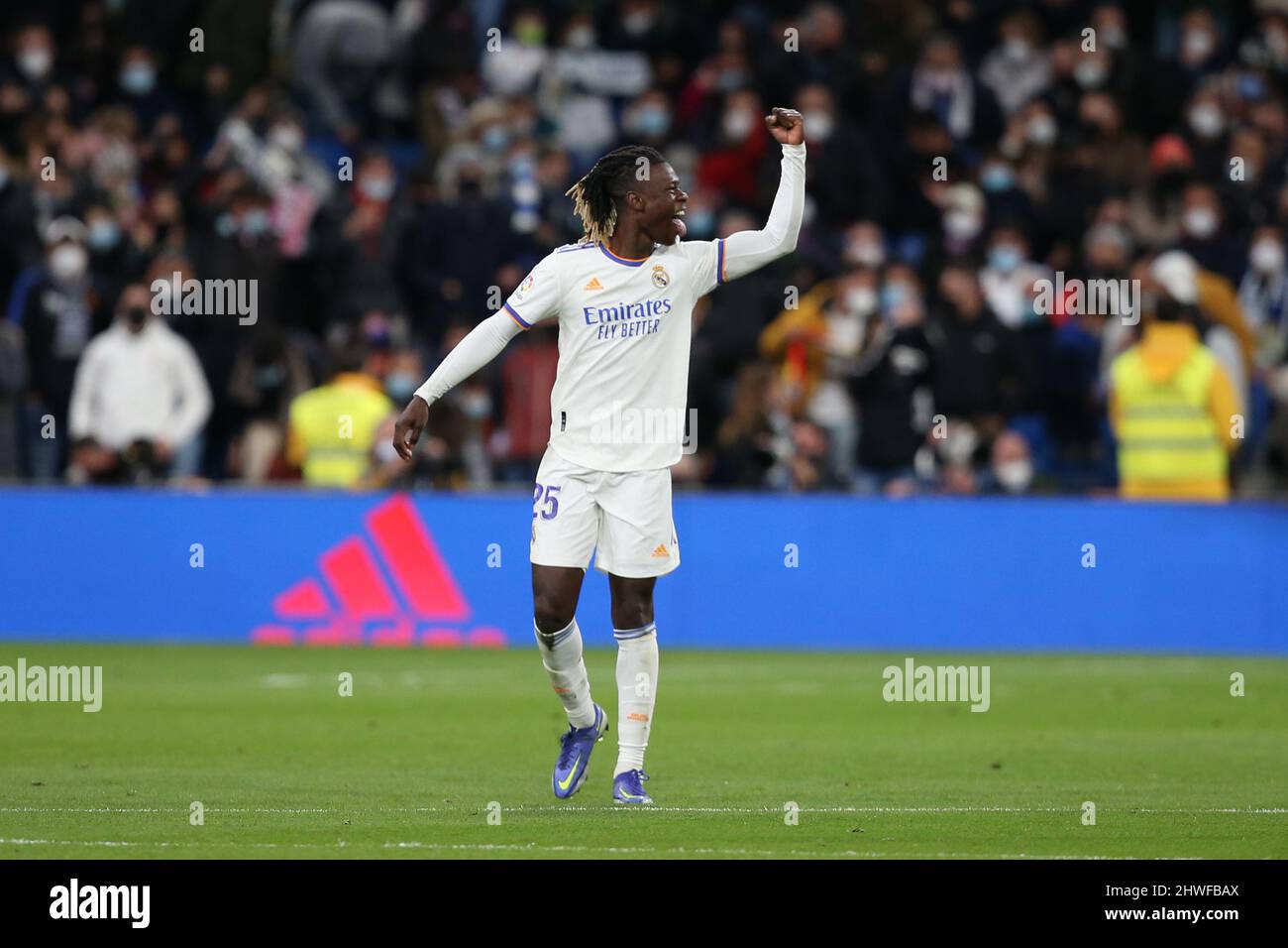Camavinga goal during Real Madrid vs Real Sociedad on March 5th 2022 ...