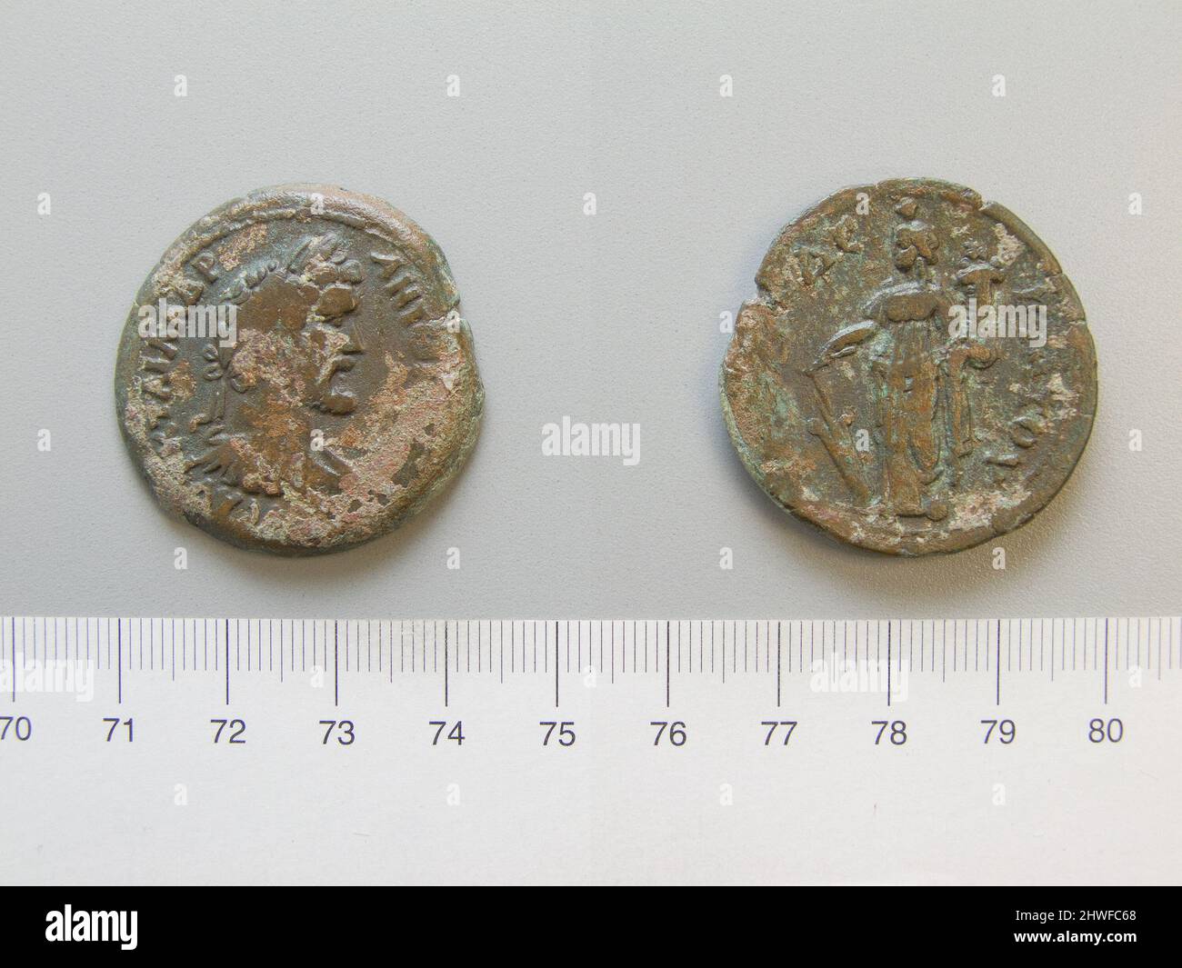 Coin of Antoninus Pius, Emperor of Rome from Alexandria. Ruler ...
