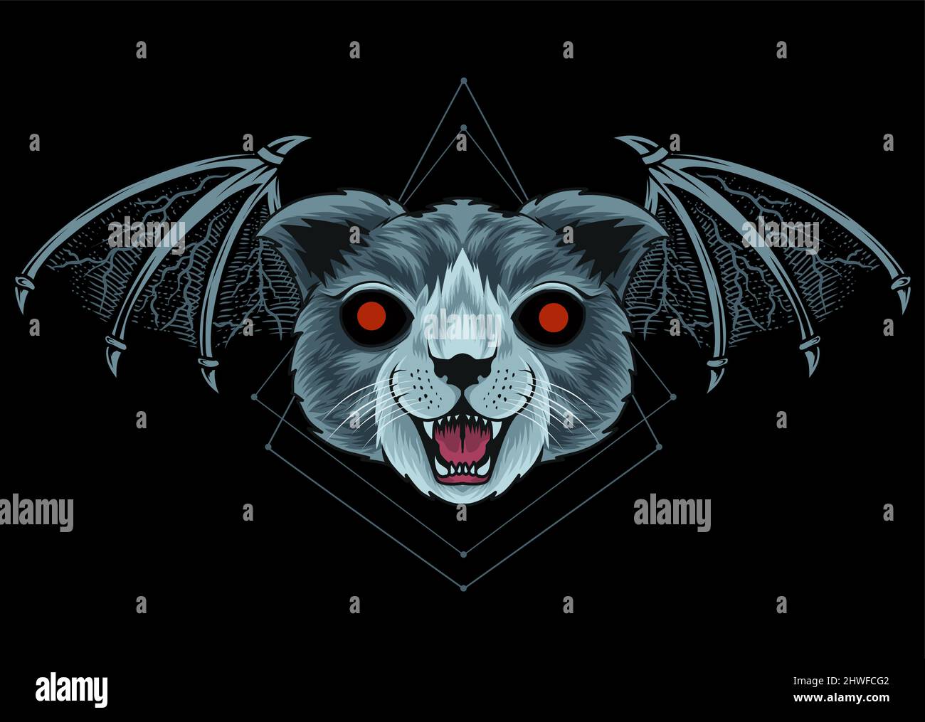 Anime Cat Demon With Wings