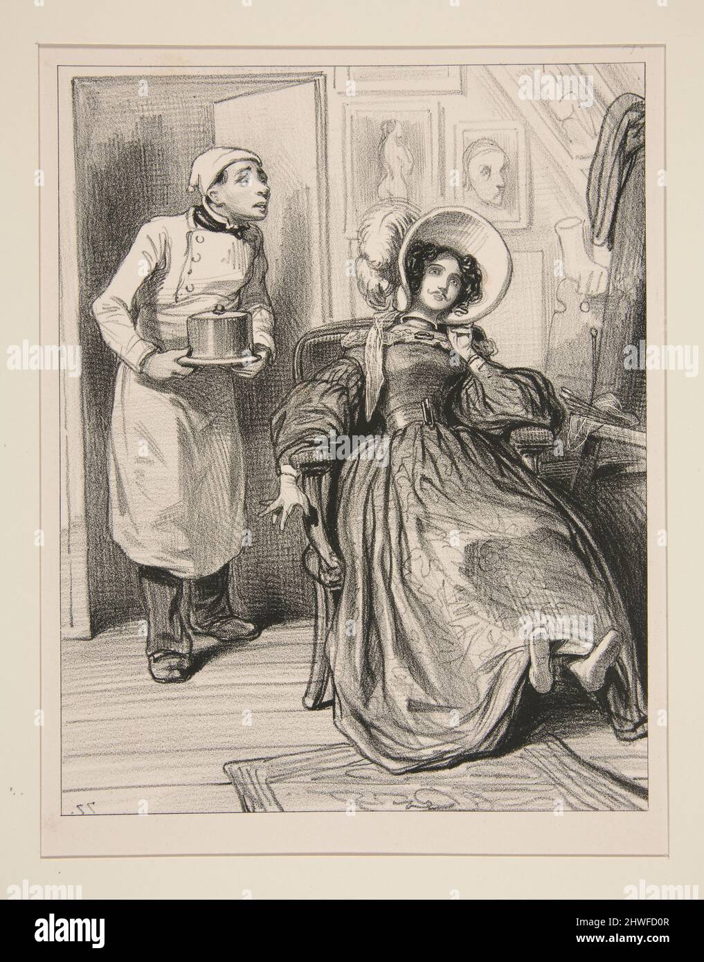 Le Patissier au mannequin. Artist: Paul Gavarni, French, 1804–1866 ...