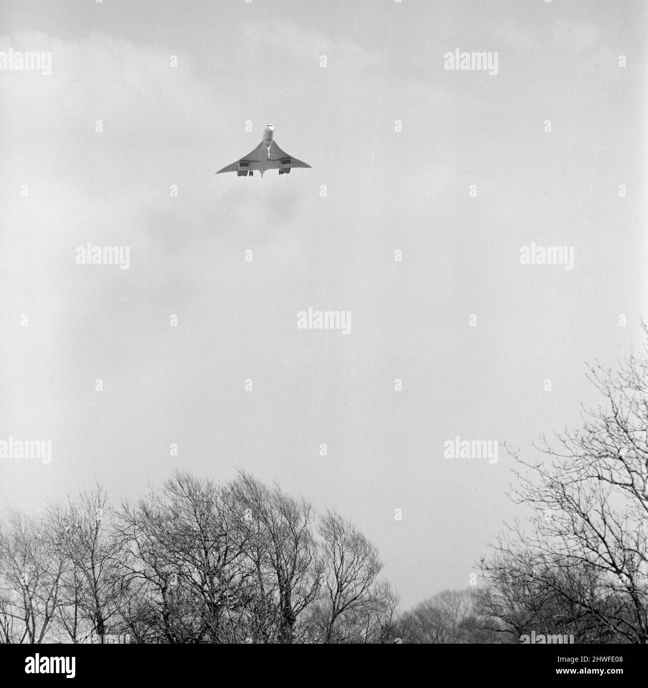 Concorde prototype 002 maiden flight in UK at Filton in Bristol ...