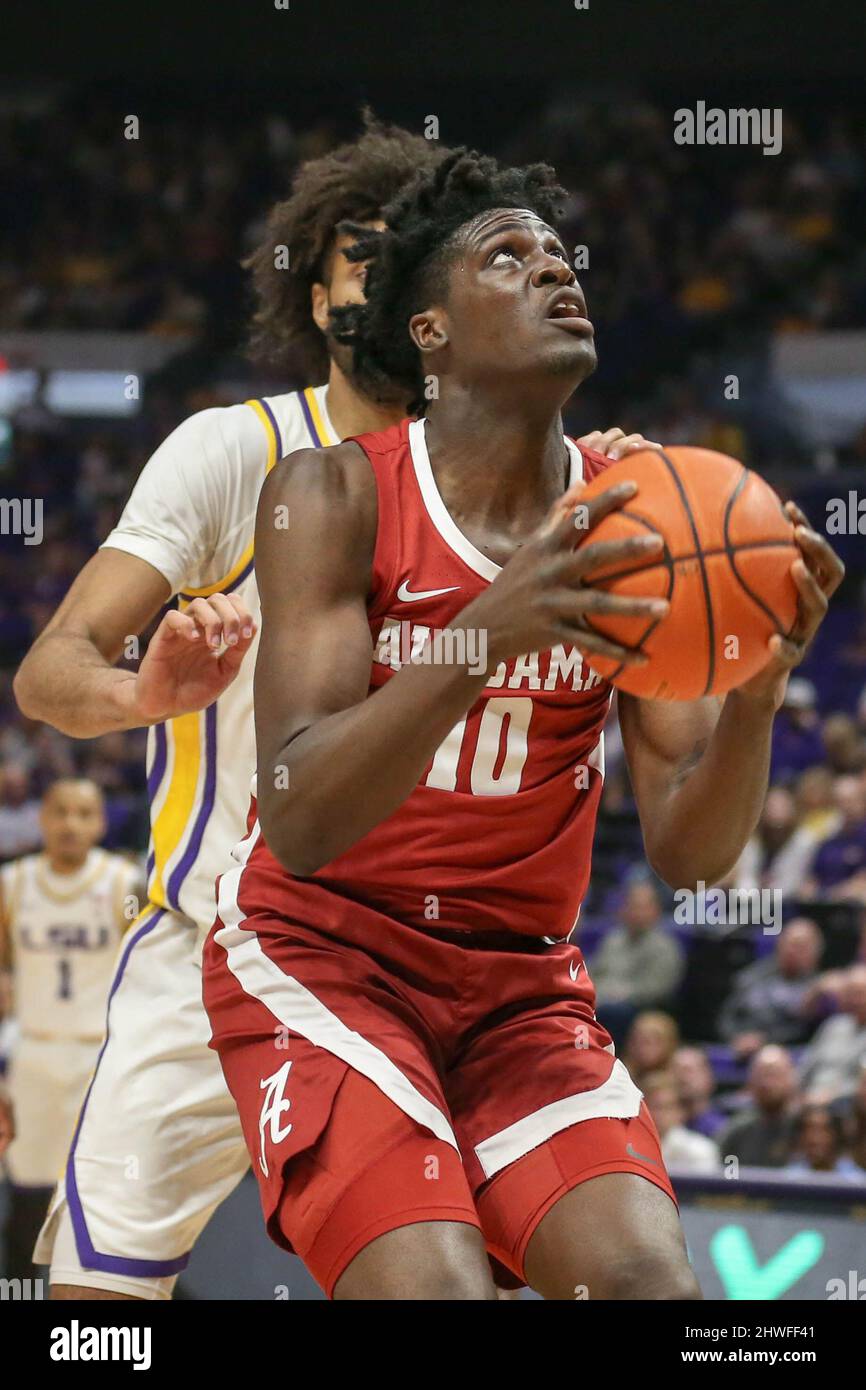 Baton Rouge, LA, USA. 5th Mar, 2022. Alabama's Charles Bediako (10 ...