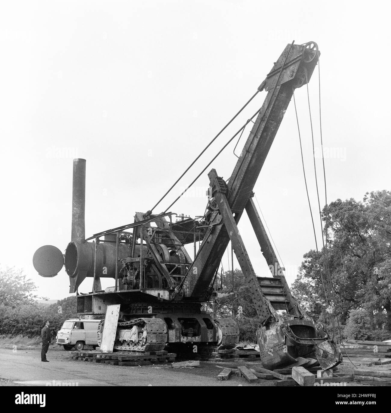 Steam powered Excavating Machine, aka Steam Navvy, at Beamish Museum ...