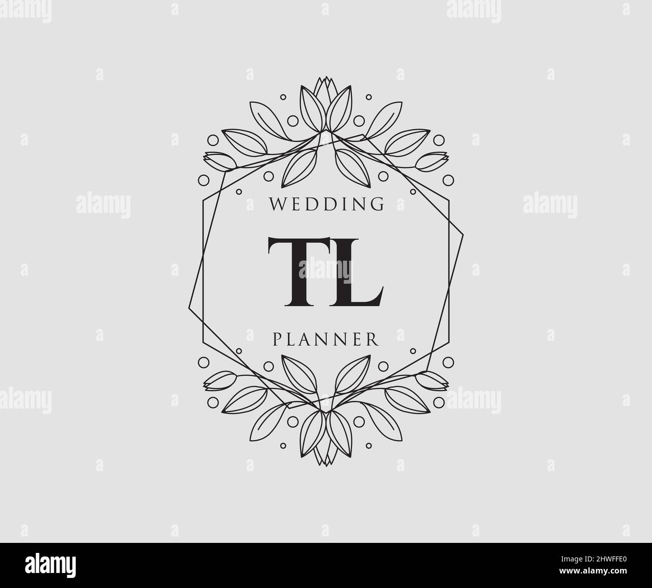 TL Initials letter Wedding monogram logos collection, hand drawn modern ...
