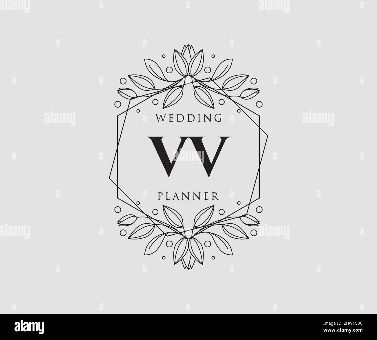 VV Initials letter Wedding monogram logos collection, hand drawn modern ...