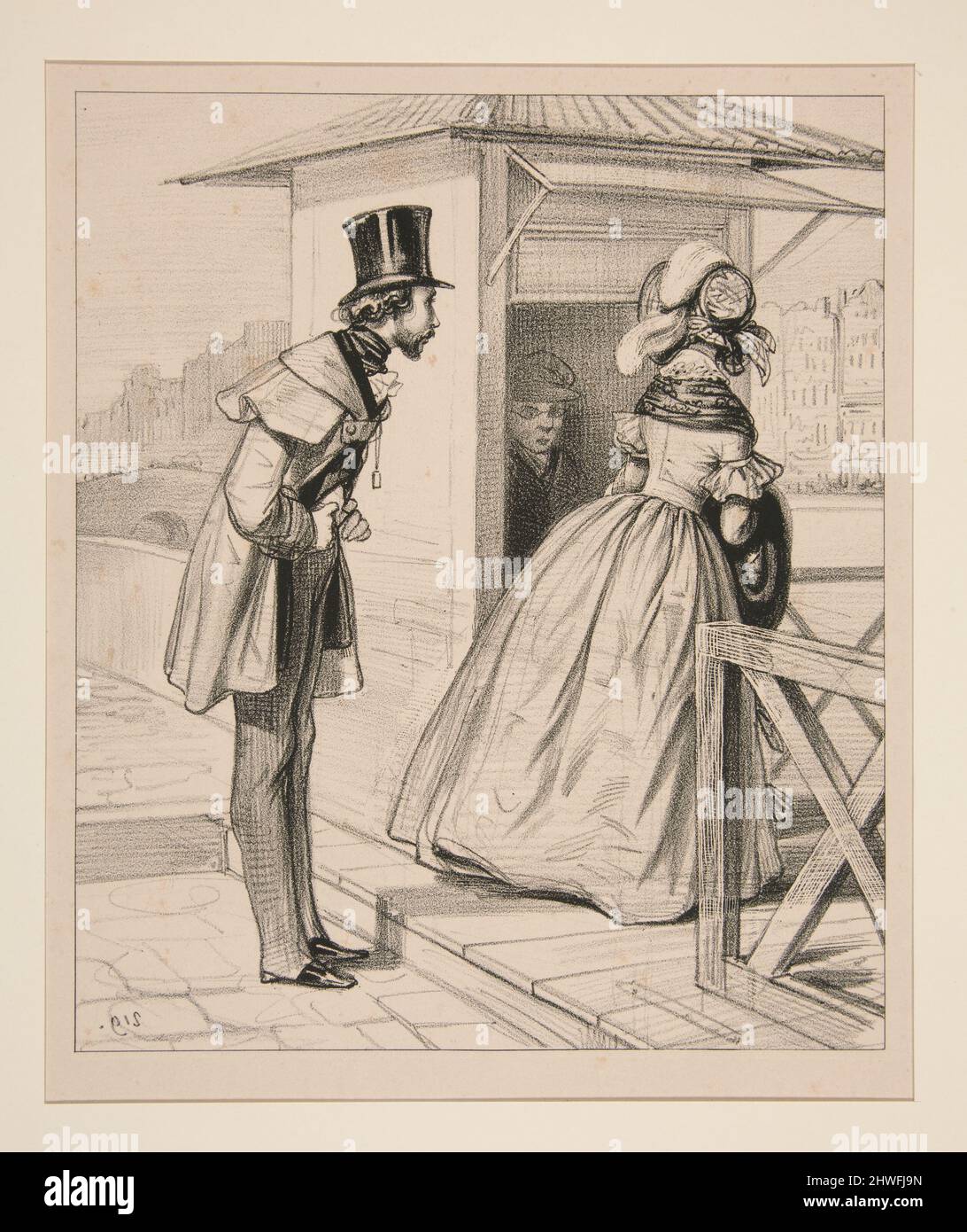 Une femme charmante vous a remarque; vous la suivez longtemps…. Artist ...