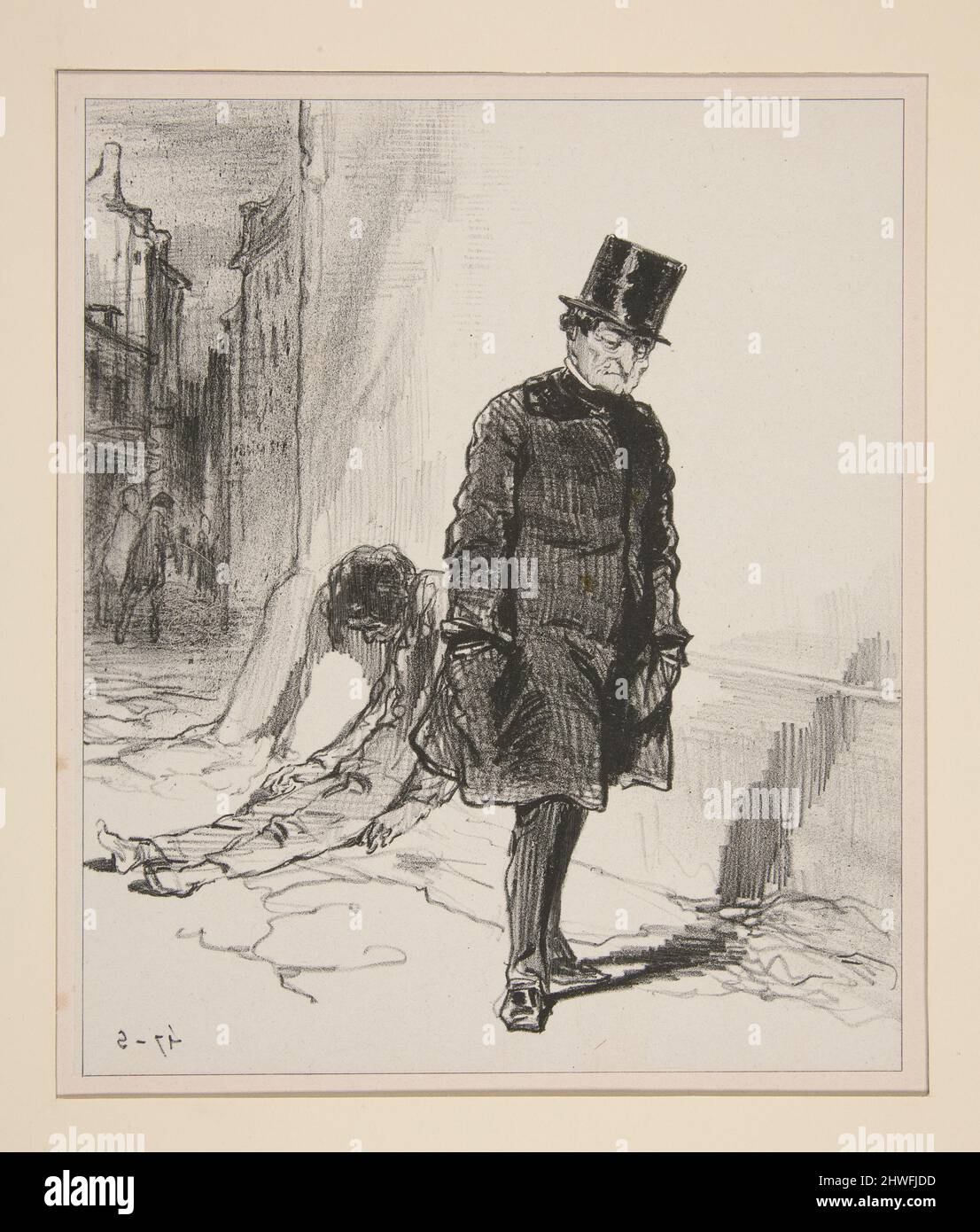 Il a faim”…paresse!…moi aussi j’ai faim…. Artist: Paul Gavarni, French ...