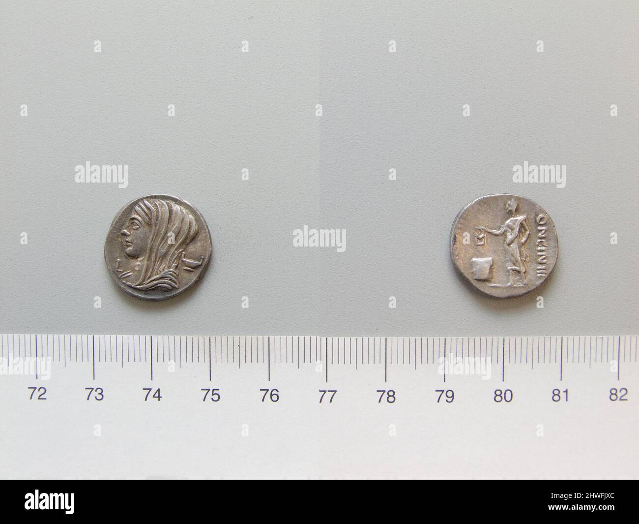 Denarius from Rome. Mint: Rome Artist: Unknown Magistrate: L. Cassius ...