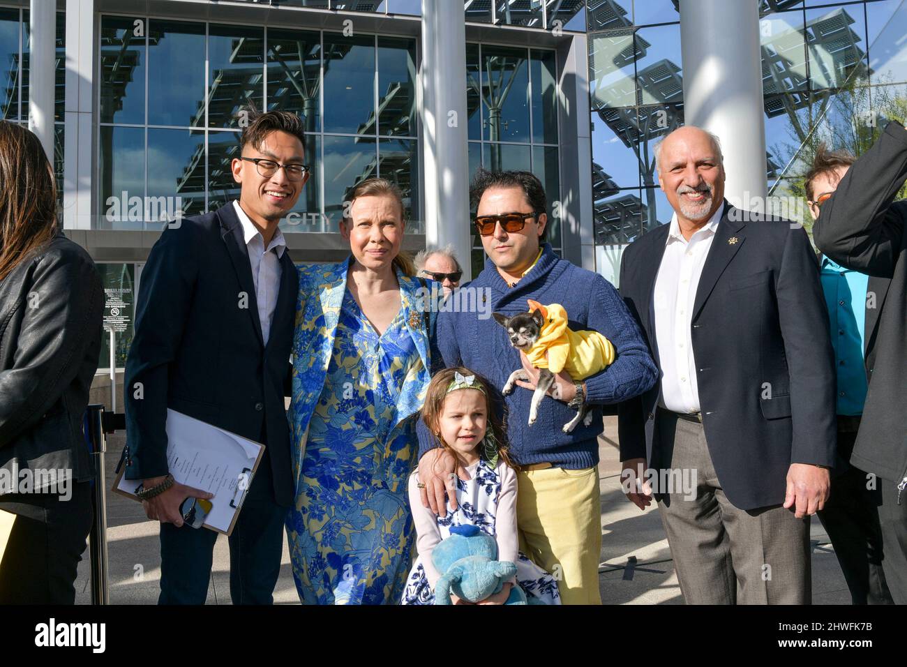 Las Vegas, NV - : Karl Catarata, Oksana Baiul, Sophia, Carlo Farina ...