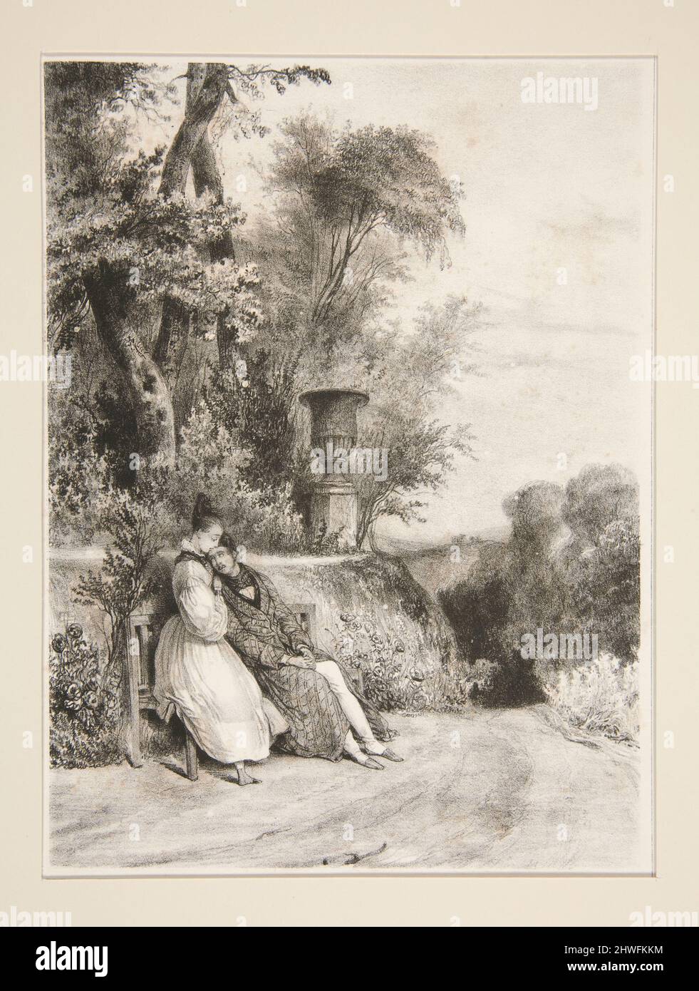 Avant De Mourir. (De Madame Constance Aubert.). Artist: Paul Gavarni ...