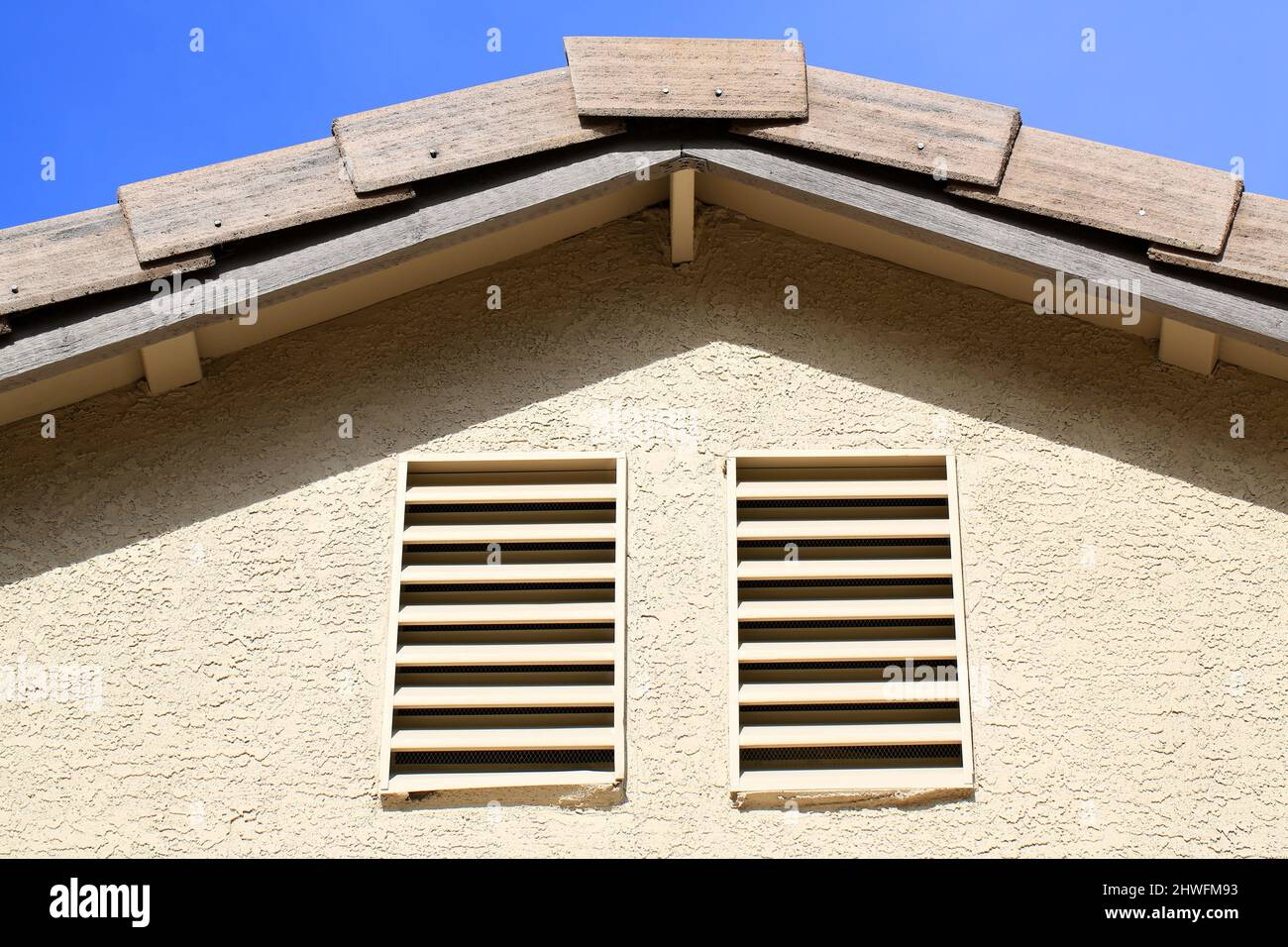 Close up of house roof and vents Stock Photo - Alamy