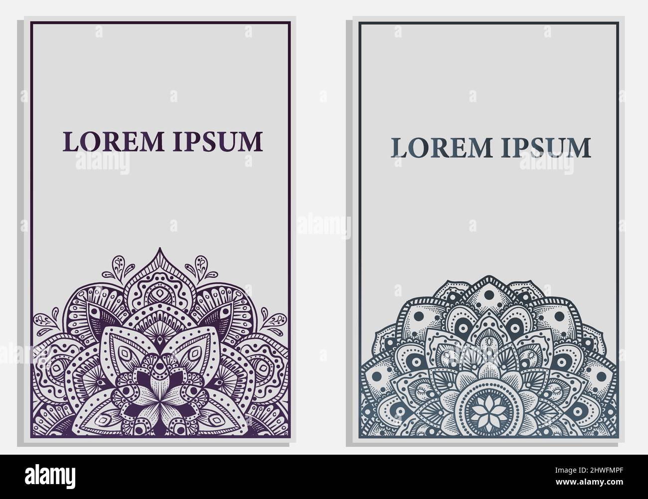 Elegant mandala ornament flyer design Stock Vector Image & Art - Alamy