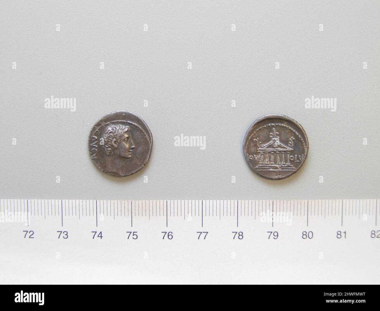 Denarius of Augustus, Emperor of Rome. Ruler: Augustus, Emperor of Rome ...