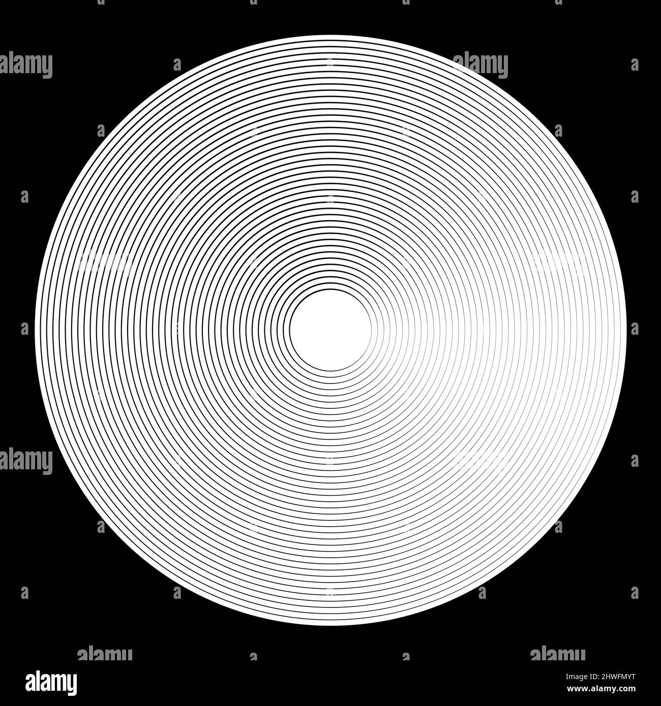 Concentric, radial, radiating circles, rings - stock vector ...