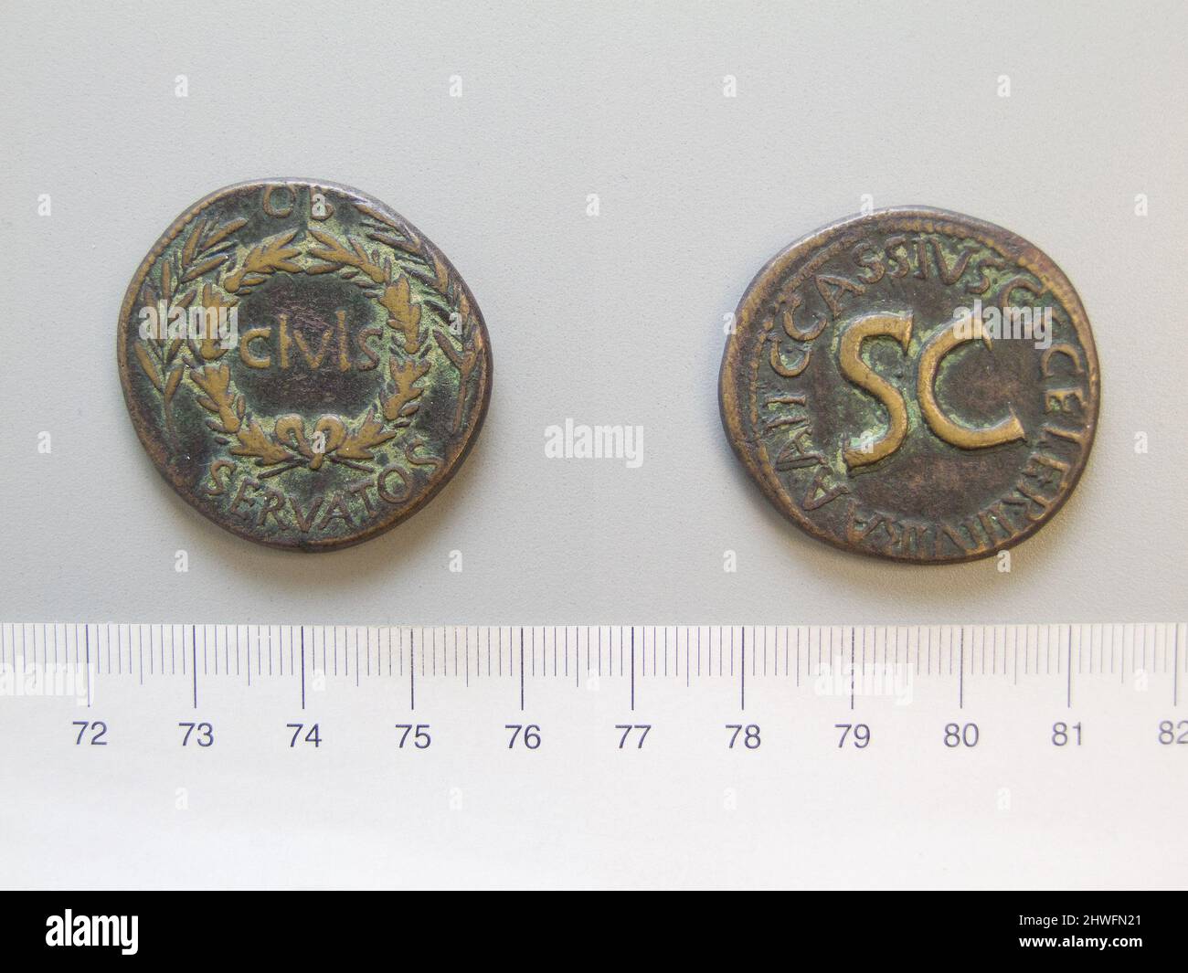 Sestertius of Augustus, Emperor of Rome from Rome. Ruler: Augustus ...