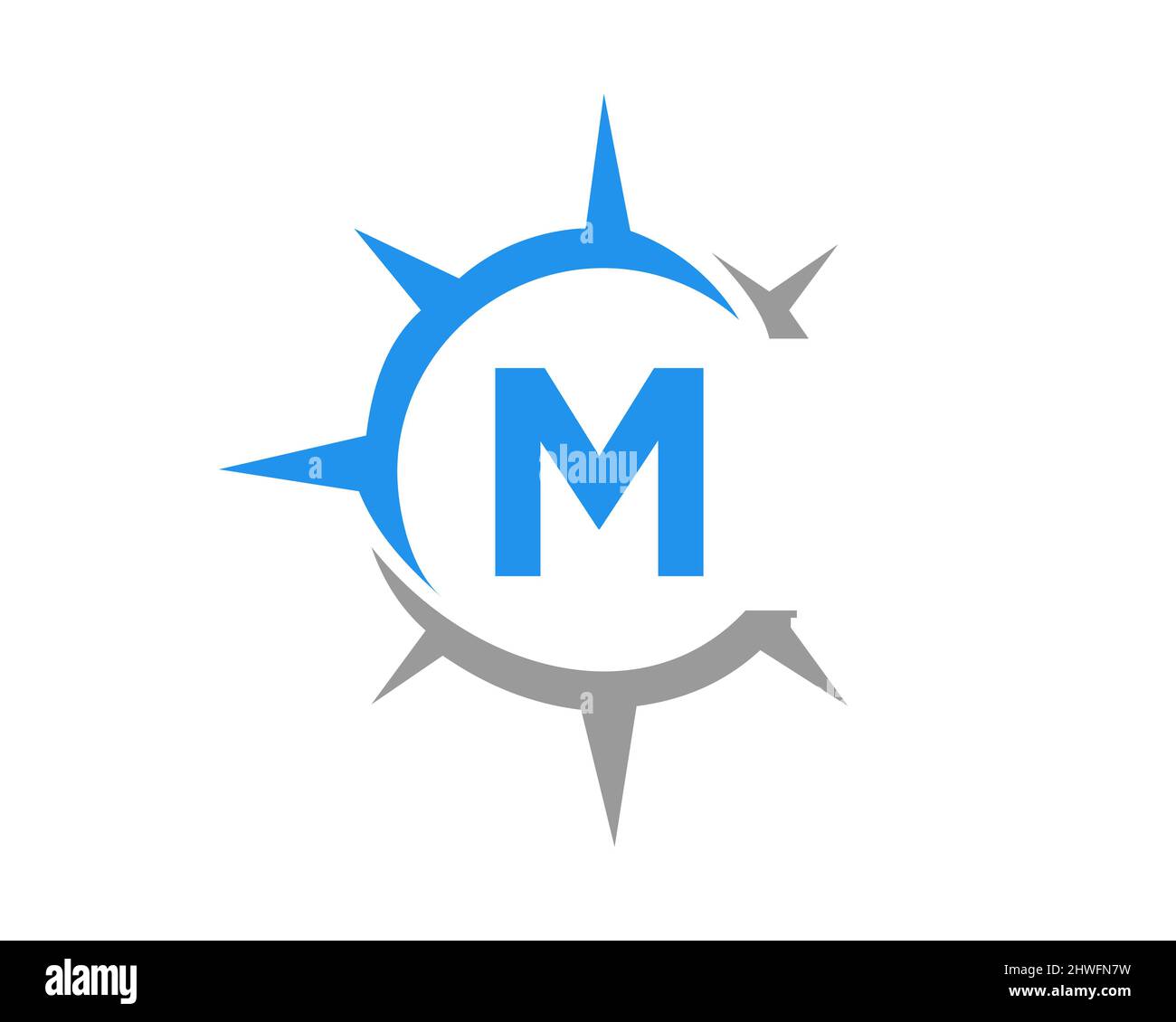 Map letter logo hi-res stock photography and images - Alamy