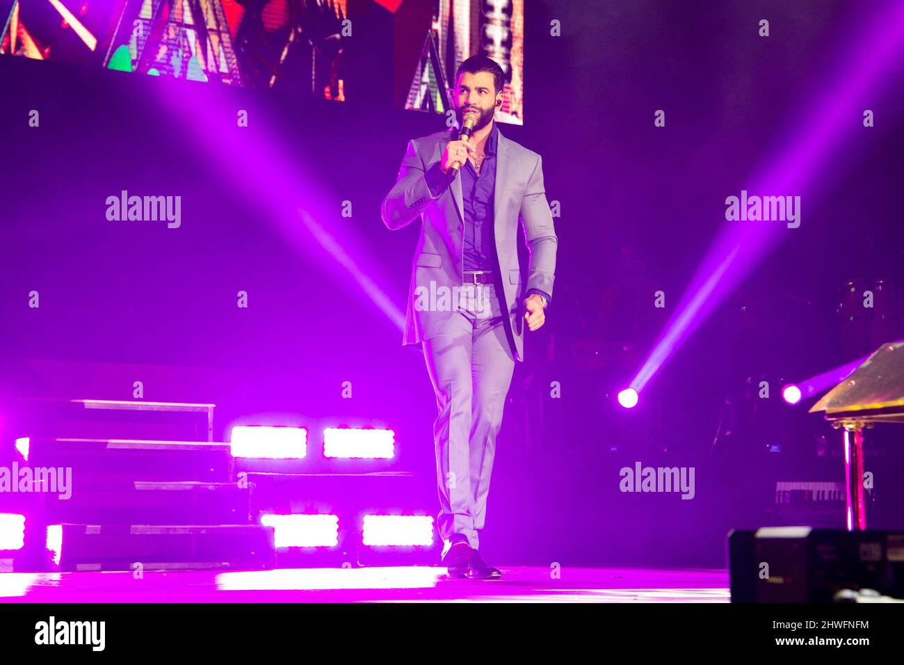 Brazilian singer Gusttavo Lima, best known for his Sertanejo musical ...