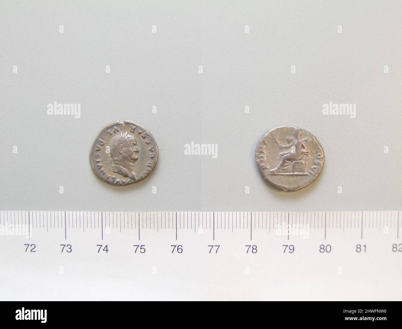 Denarius of Vespasian, Emperor of Rome from Rome. Ruler: Vespasian ...