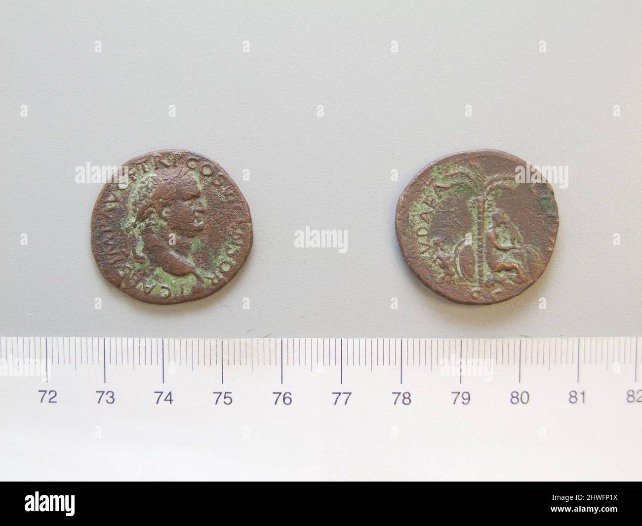 Coin of Titus, Emperor of Rome from Lugdunum. Ruler: Titus, Emperor of ...