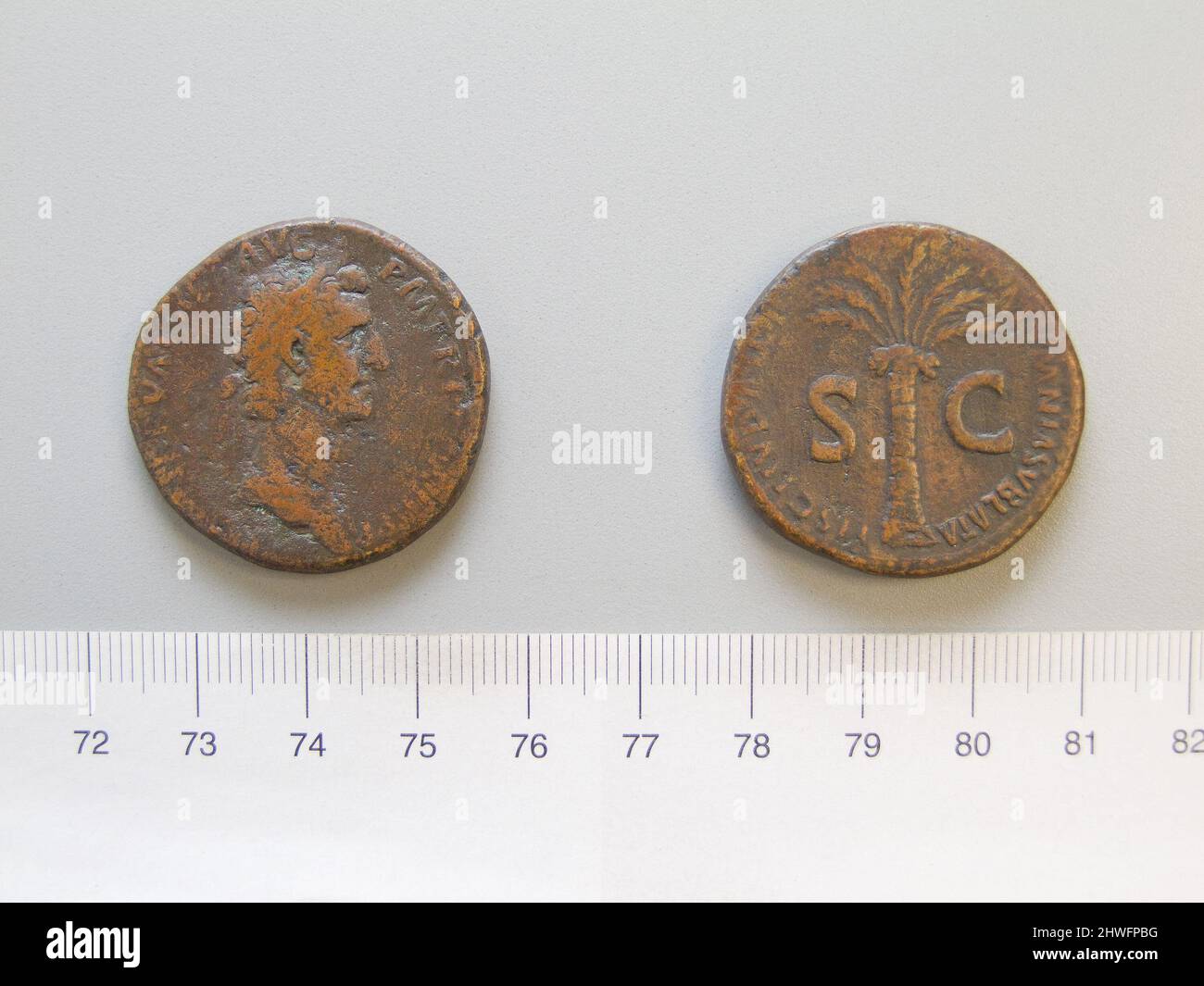 Sestertius of Nerva, Emperor of Rome from Rome. Ruler: Nerva, Emperor ...