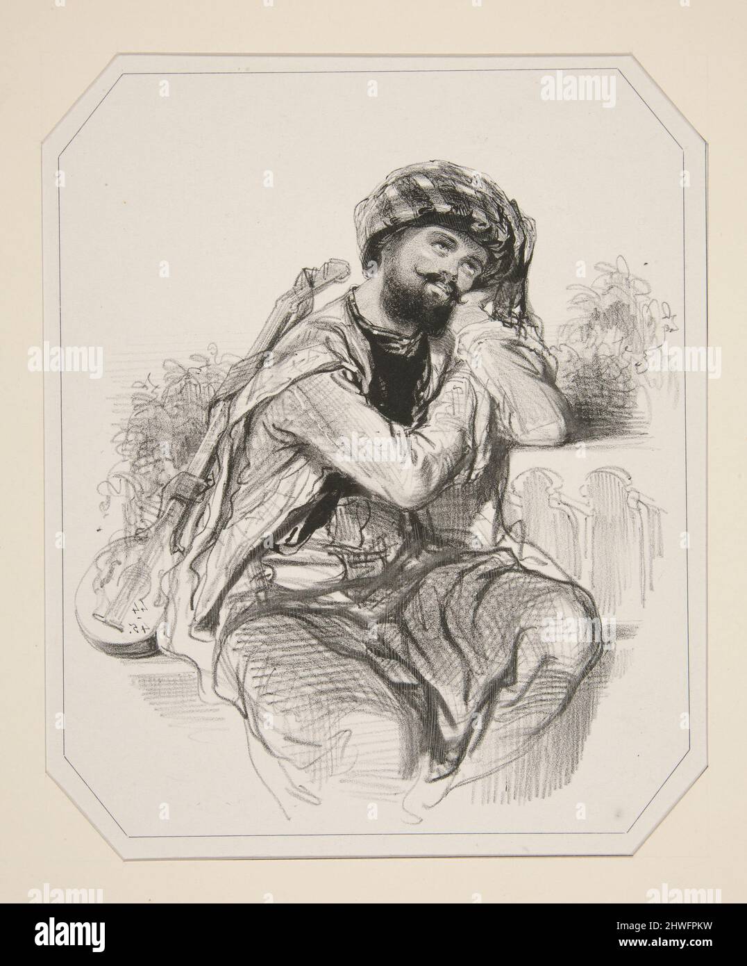 La Serenade Mauresque (sic).. Artist: Paul Gavarni, French, 1804–1866 ...