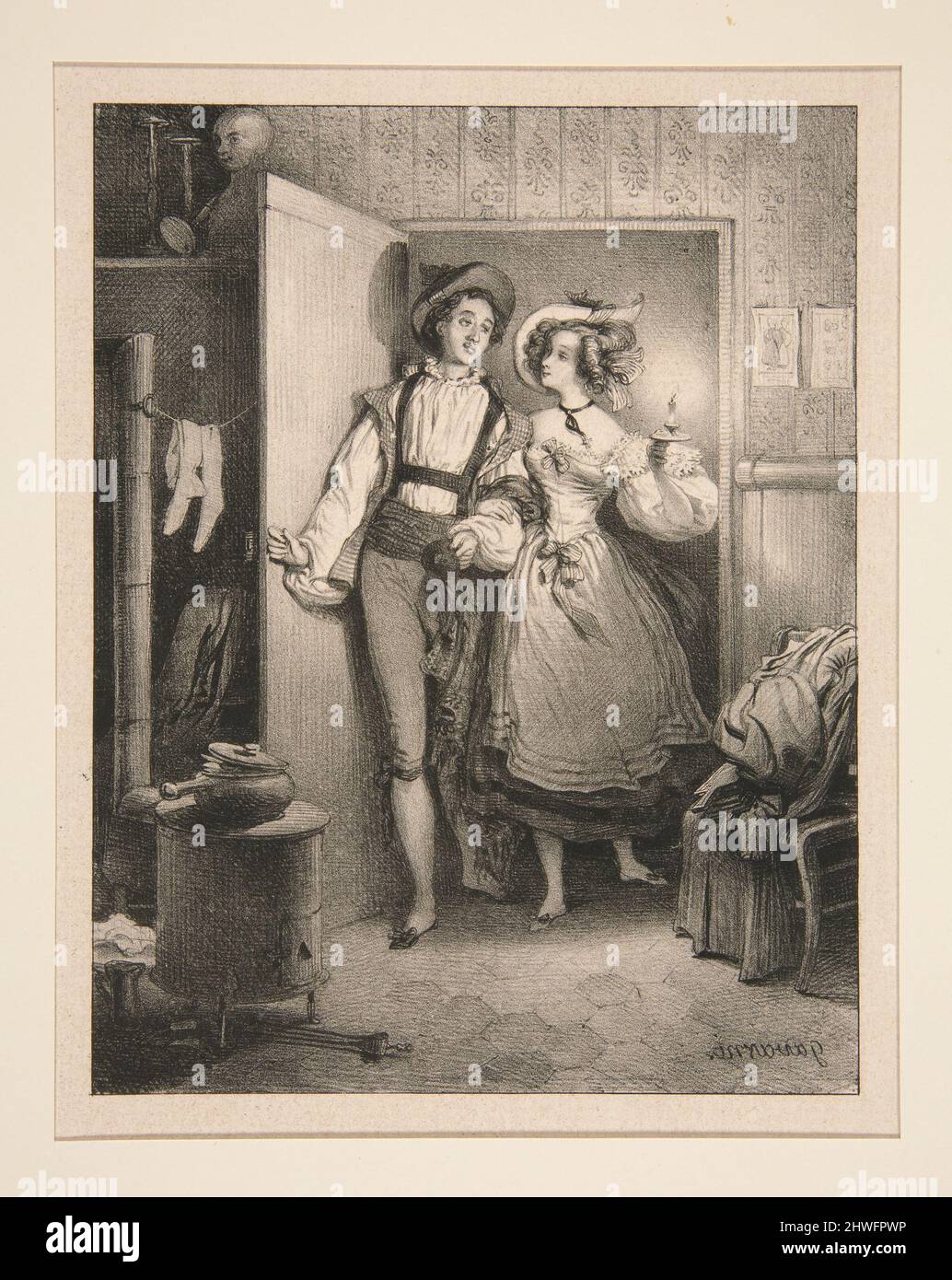 L’HEURE DU BERGER. - THE SHEPERDS (sic) HOUR. Artist: Paul Gavarni ...