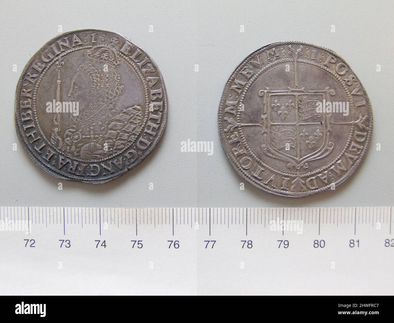 1 Crown of Elizabeth I, Queen of England from London. Ruler: Elizabeth ...
