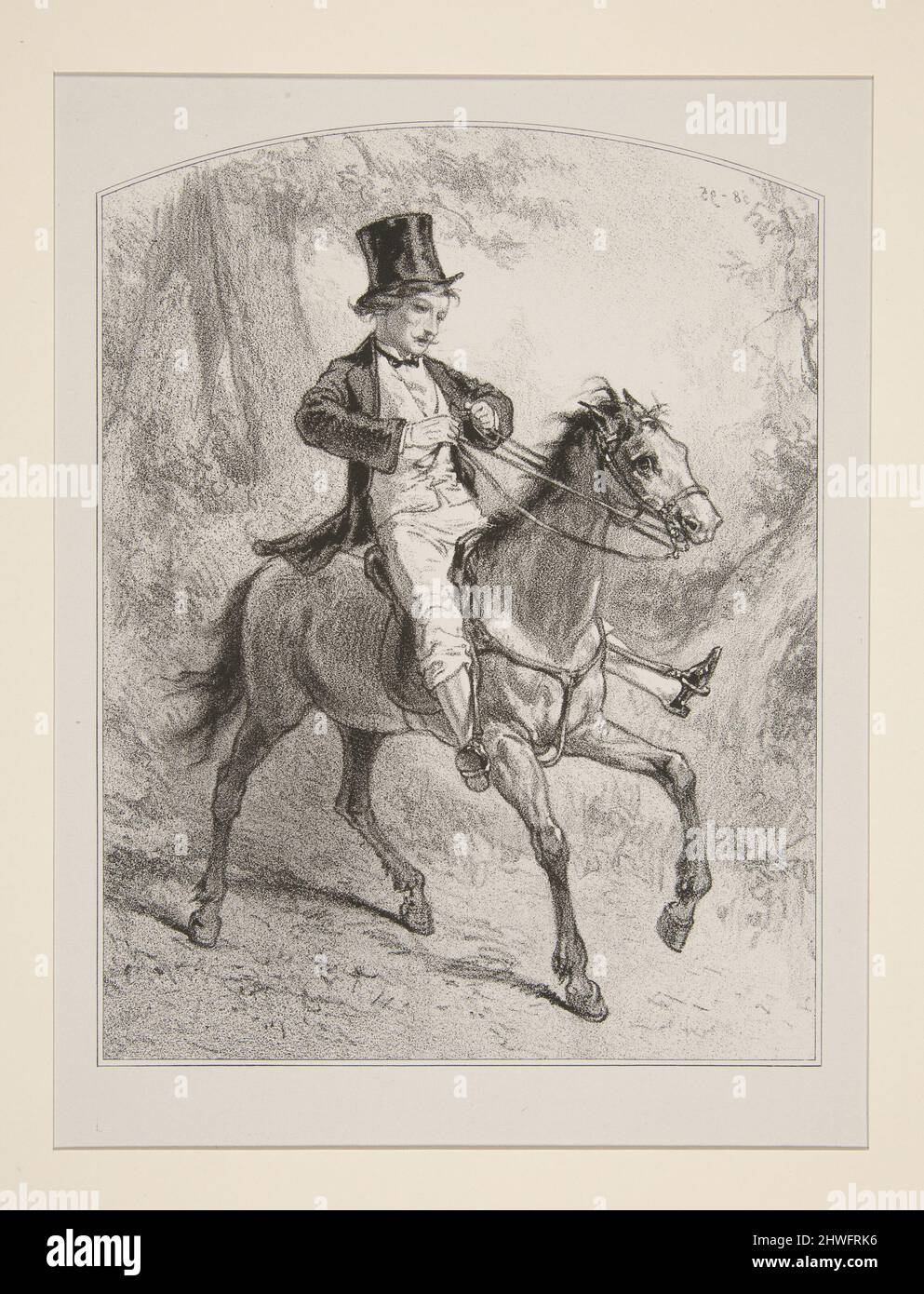 (LE LOCATIS.). Artist: Paul Gavarni, French, 1804–1866 Stock Photo - Alamy