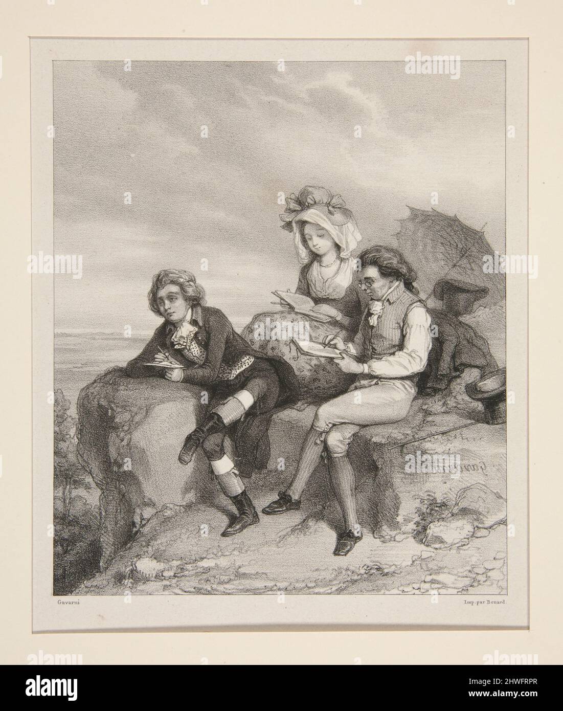 (DEUX ARTISTES D’AUTREFOIS.). Artist: Paul Gavarni, French, 1804–1866 ...