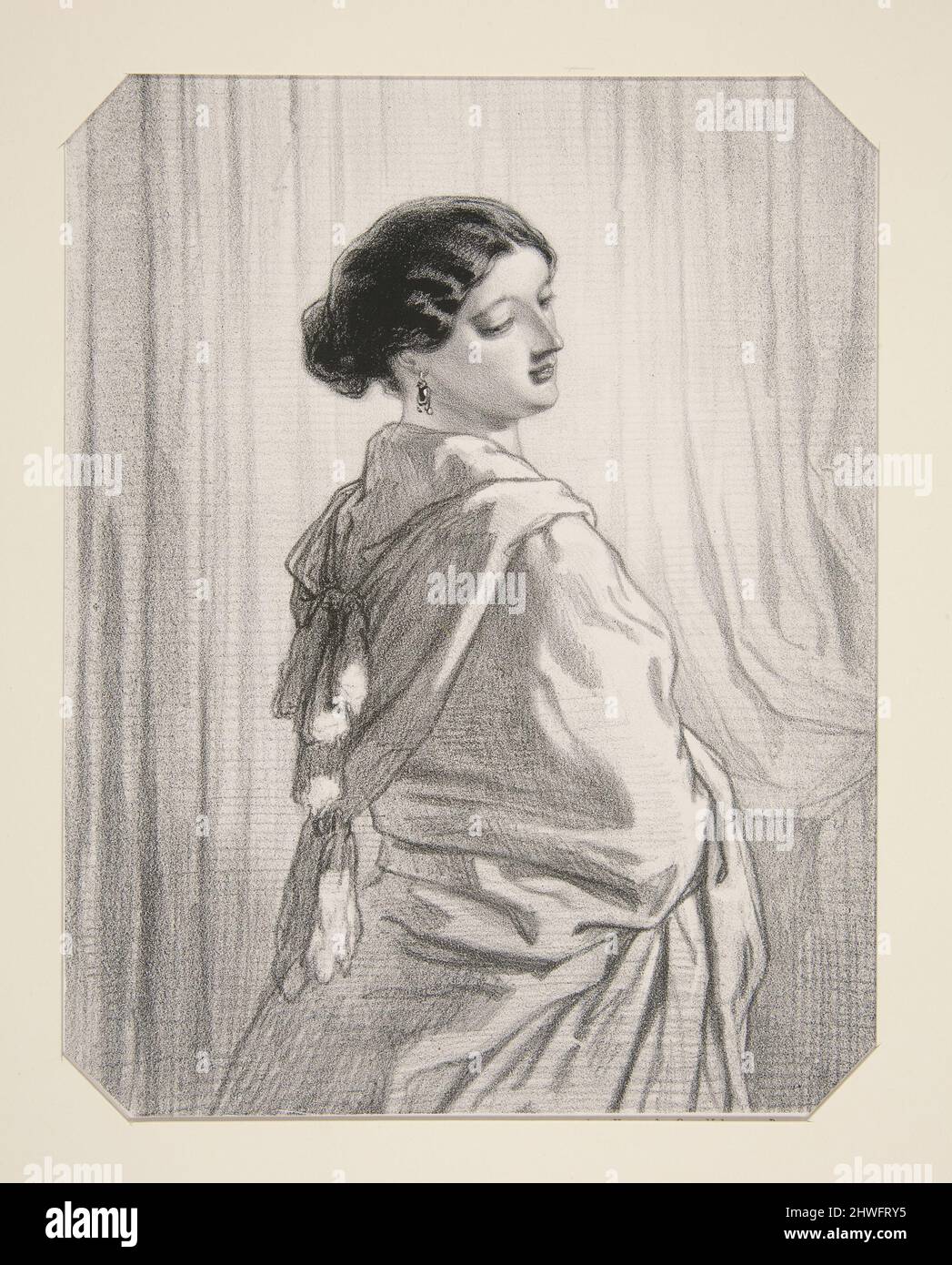 LA TOILETTE. Le Bournous (sic.). Artist: Paul Gavarni, French, 1804 ...