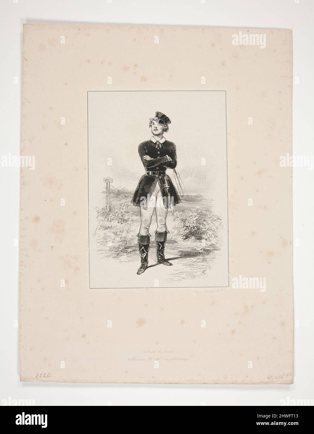 COSTUME DE CHASSE de Humann, …. Artist: Paul Gavarni, French, 1804–1866 ...