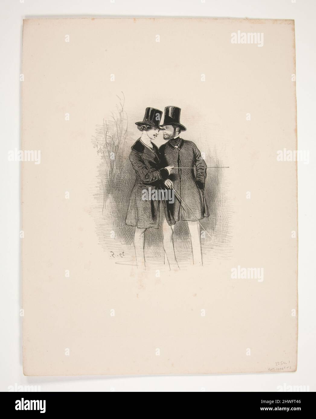 MODES. Costumes d’Humann Coiffures de Deprez.. Artist: Paul Gavarni ...