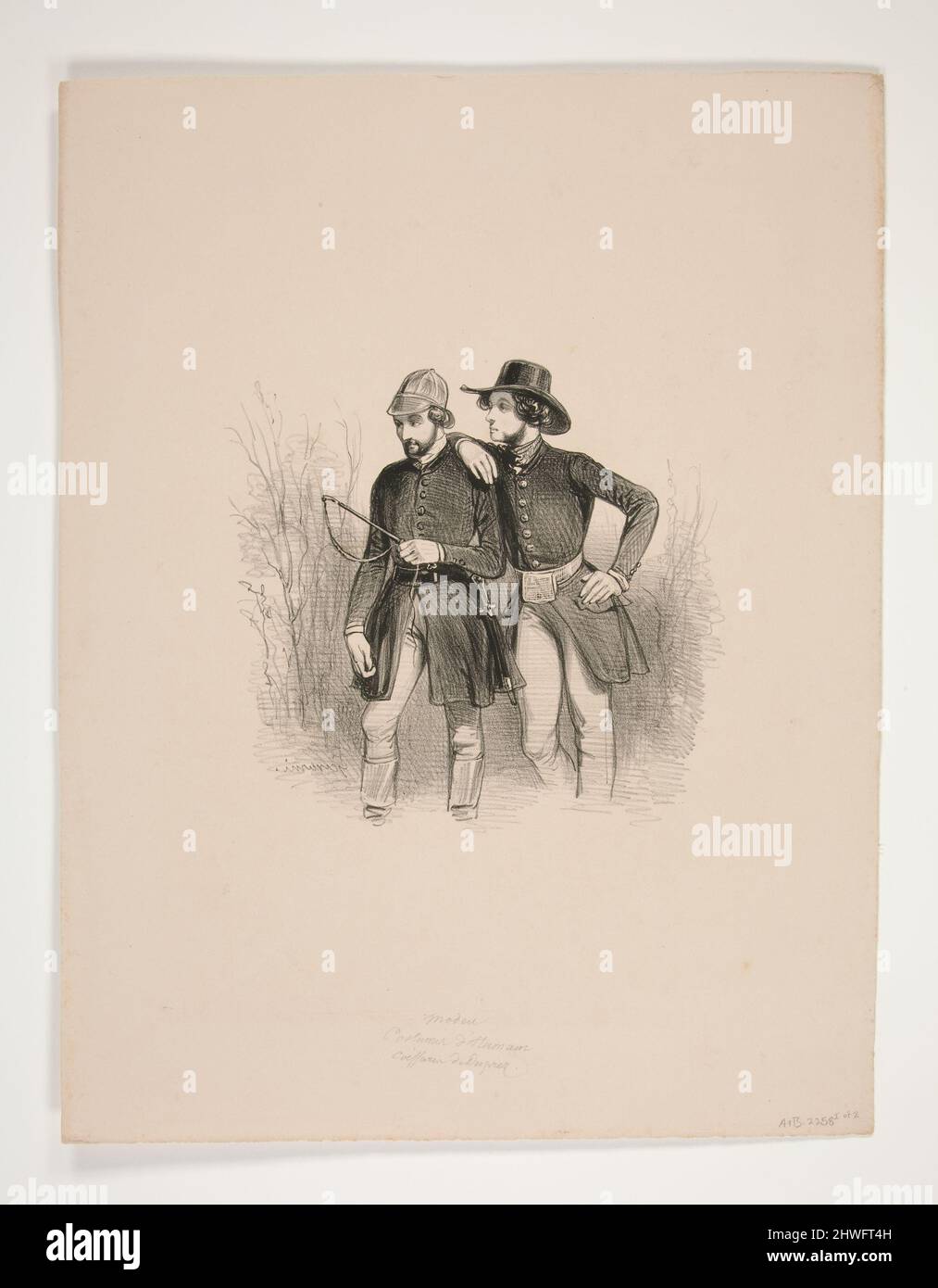 MODES. Costumes d’Humann. Coiffures de Deprez.. Artist: Paul Gavarni ...