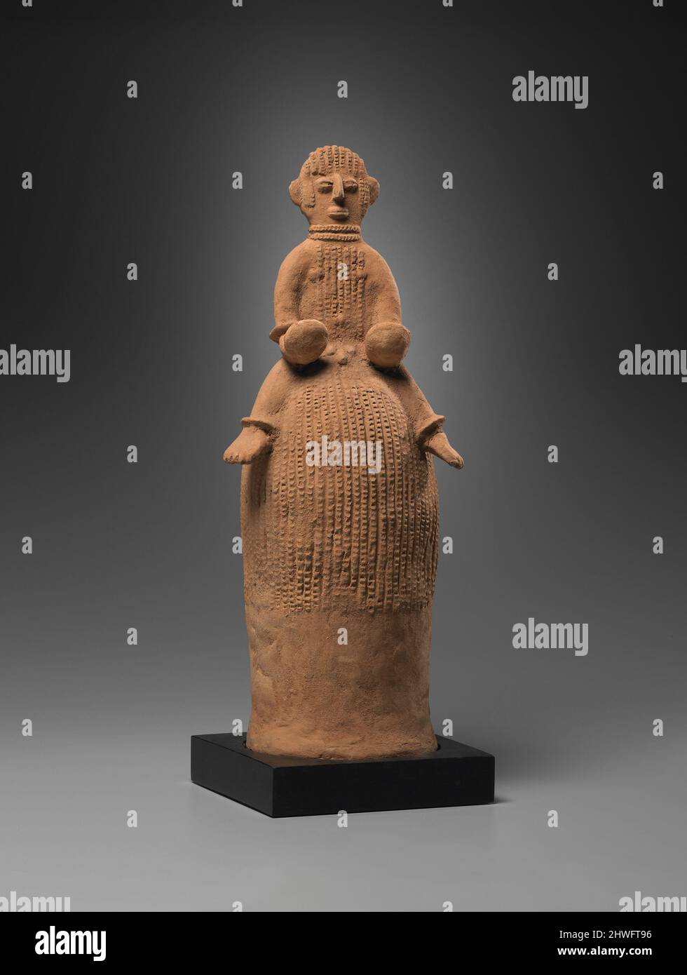 Funerary Vessel with a Human Figure Stock Photo - Alamy