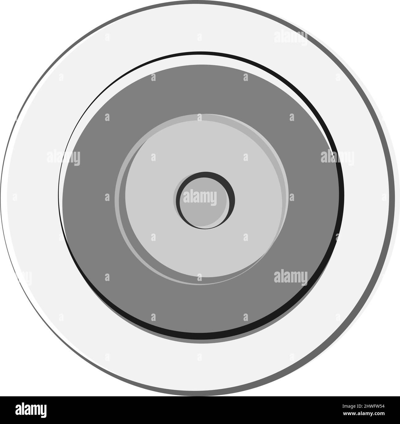 Random,grayscale, gray concentric circles, rings abstract geometric design elements - stock ...