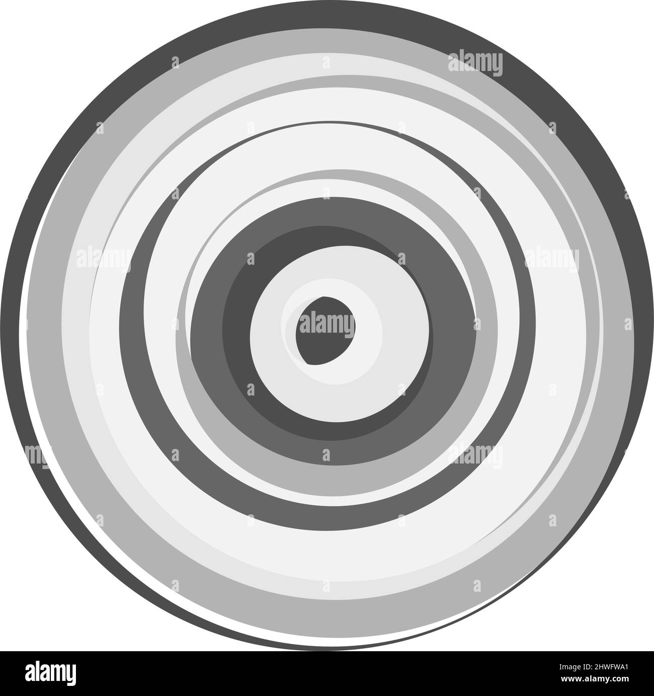 Random,grayscale, gray concentric circles, rings abstract geometric ...
