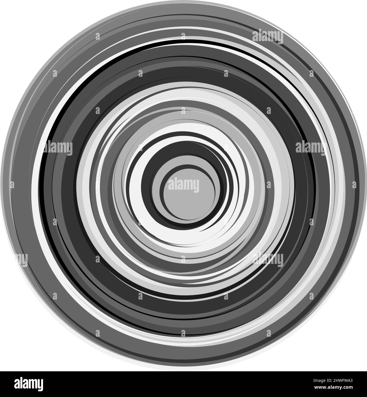 Random,grayscale, gray concentric circles, rings abstract geometric ...