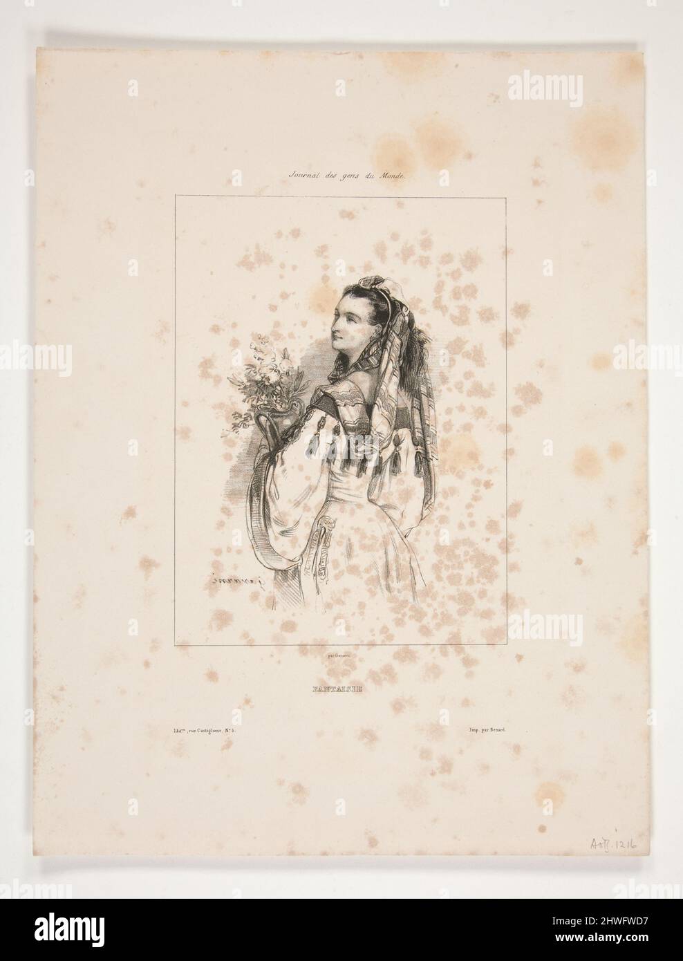Fantasie. Artist: Paul Gavarni, French, 1804–1866 Stock Photo - Alamy