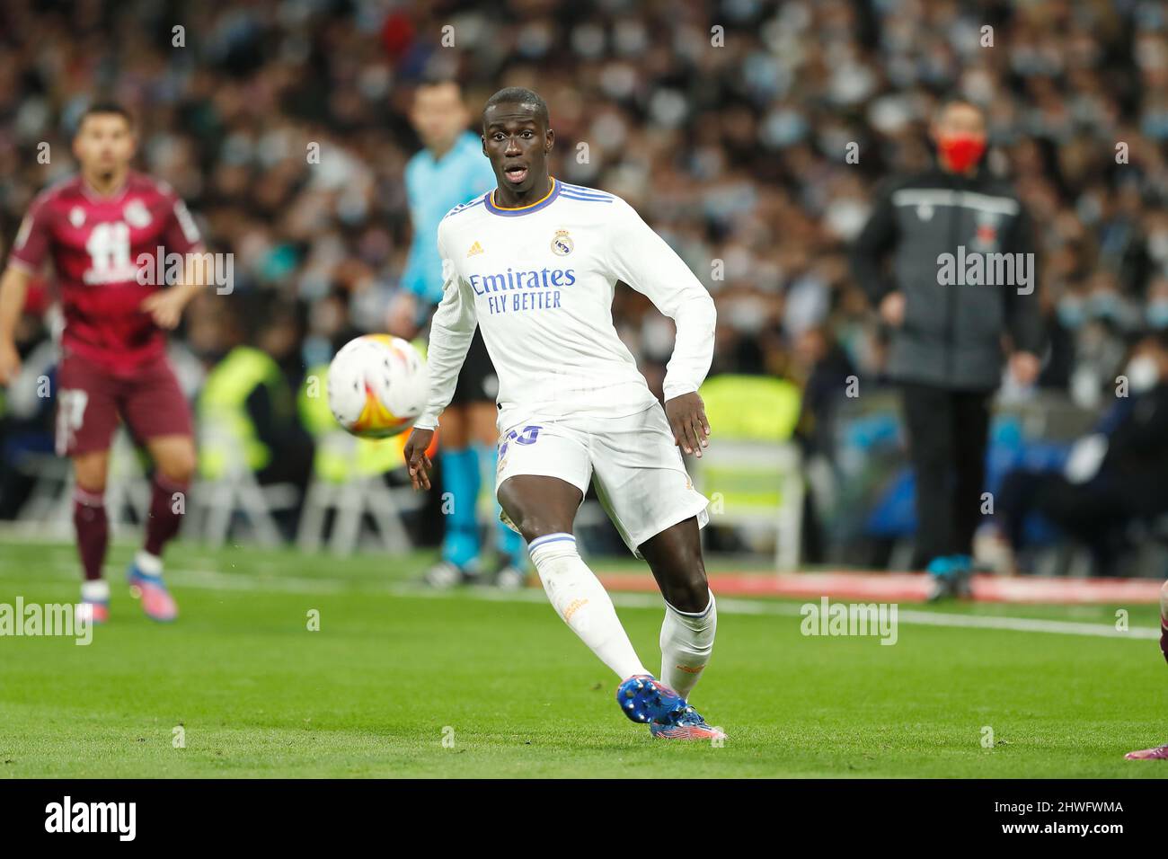 Madrid, Spain. 5th Mar, 2022. Ferland Mendy (Real) Football/Soccer ...