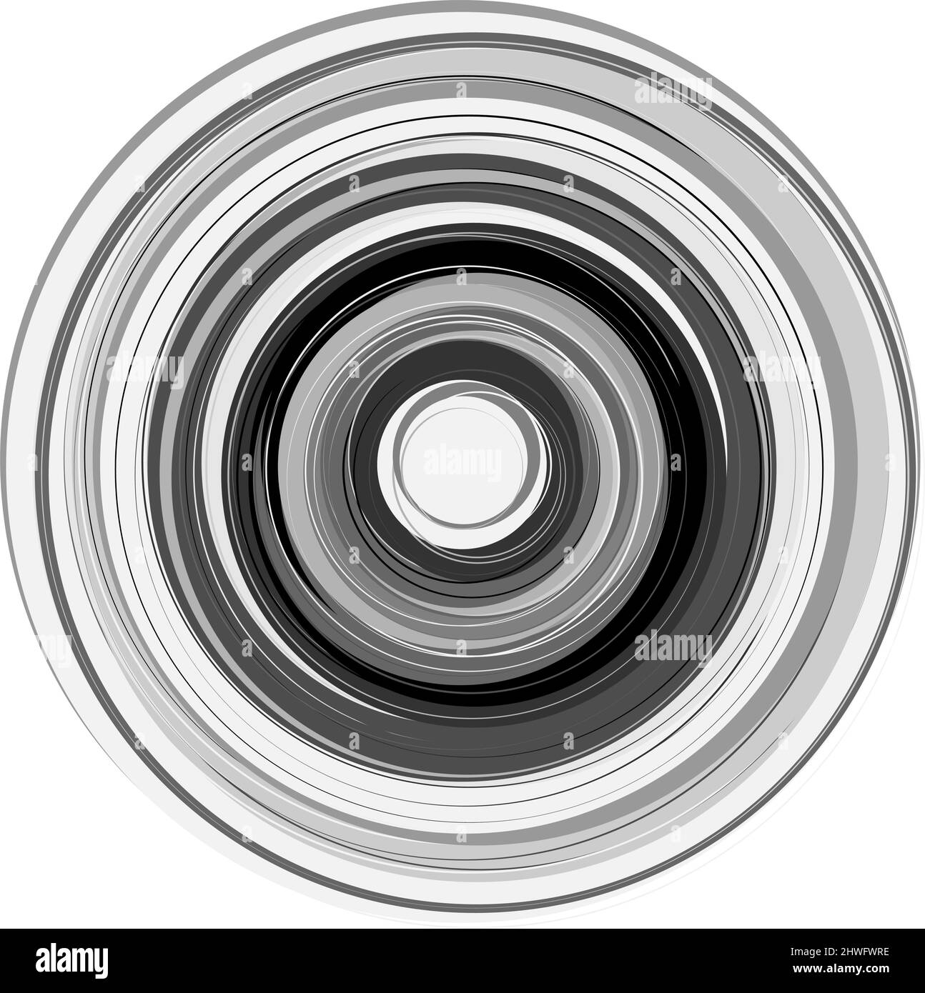 Random,grayscale, gray concentric circles, rings abstract geometric ...