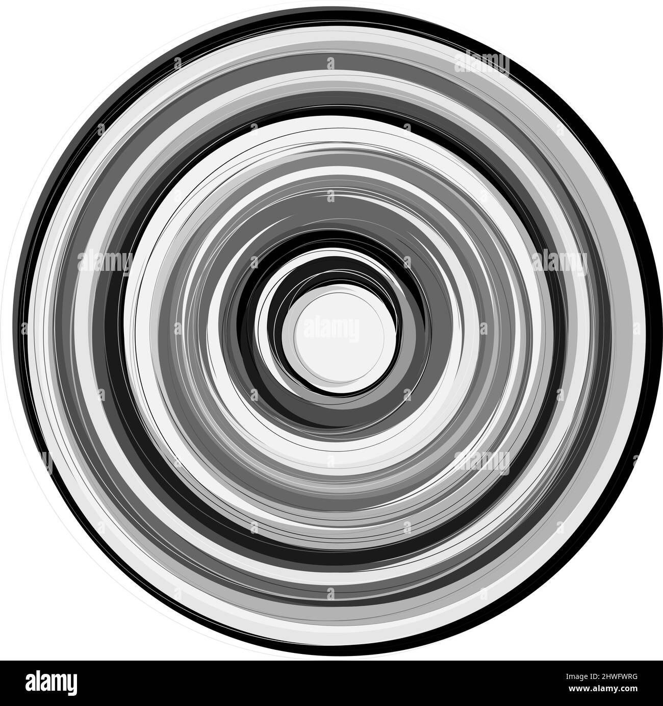 Random,grayscale, gray concentric circles, rings abstract geometric ...
