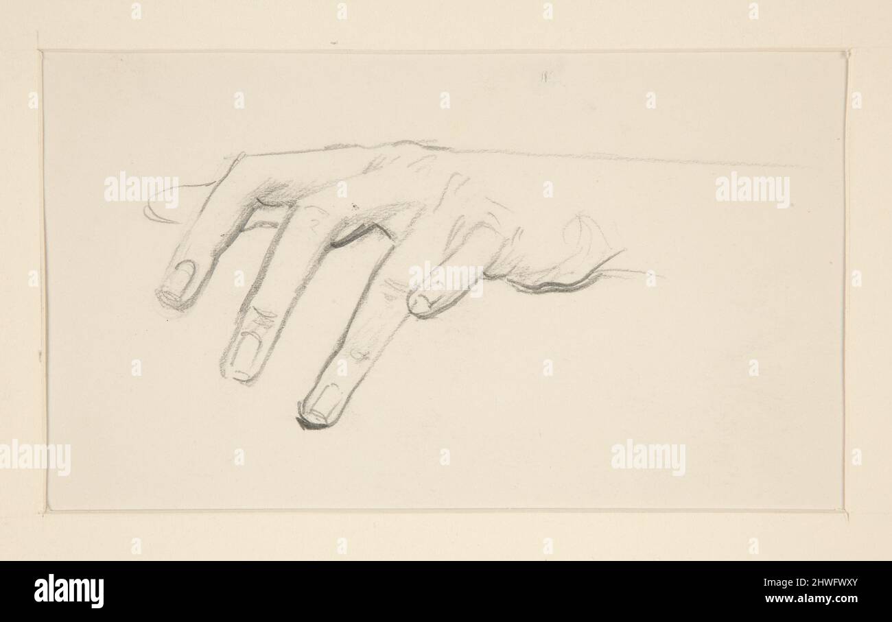 Study of a Hand. Artist: John Singer Sargent, American, born Italy ...