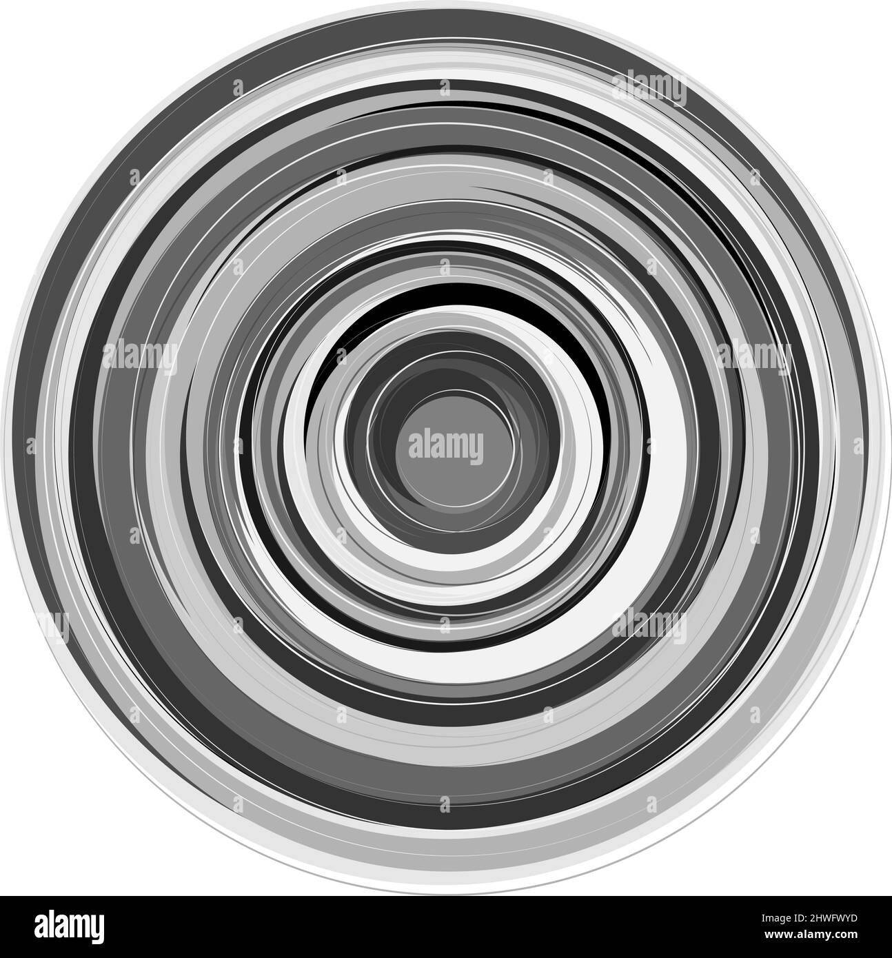 Random,grayscale, gray concentric circles, rings abstract geometric ...