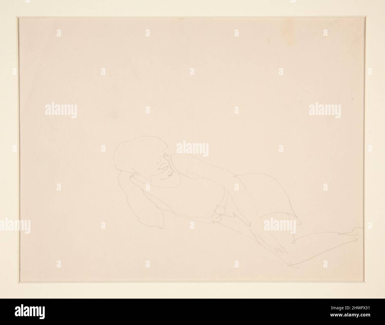 Reclining portrait contemporary hi-res stock photography and images - Alamy