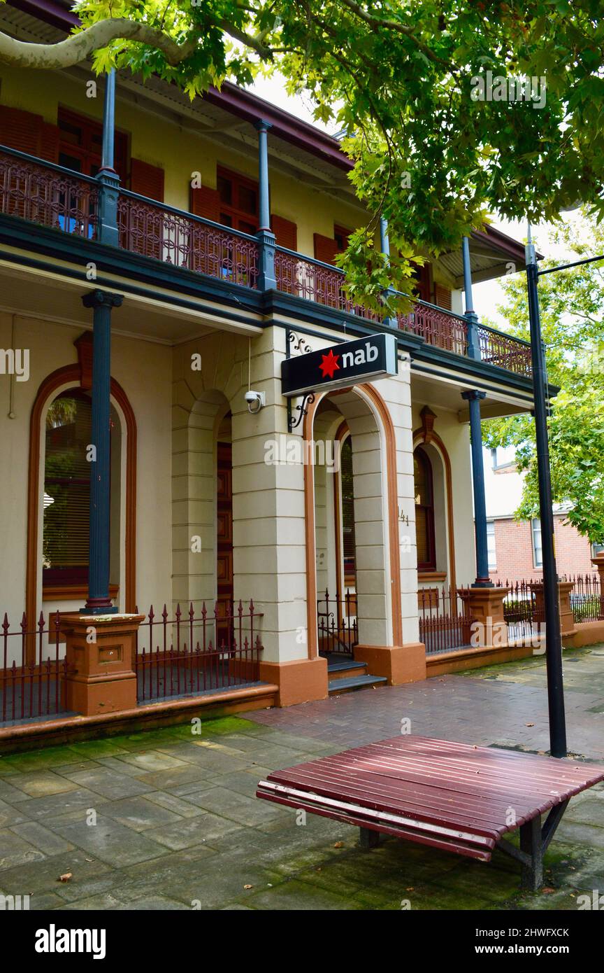 A view of the National Australia Bank at Windsor in Sydney's west Stock ...