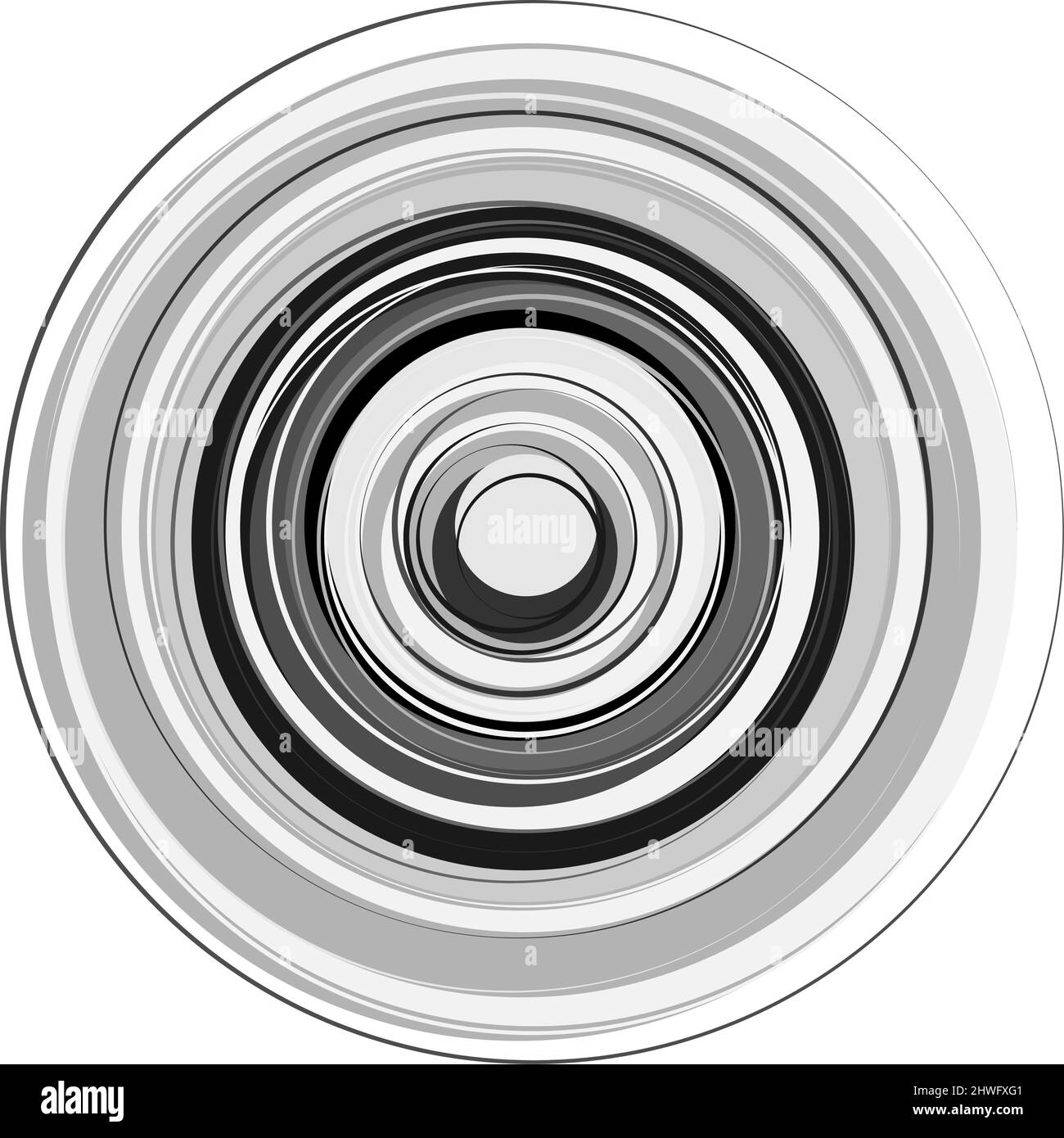 Random,grayscale, gray concentric circles, rings abstract geometric ...