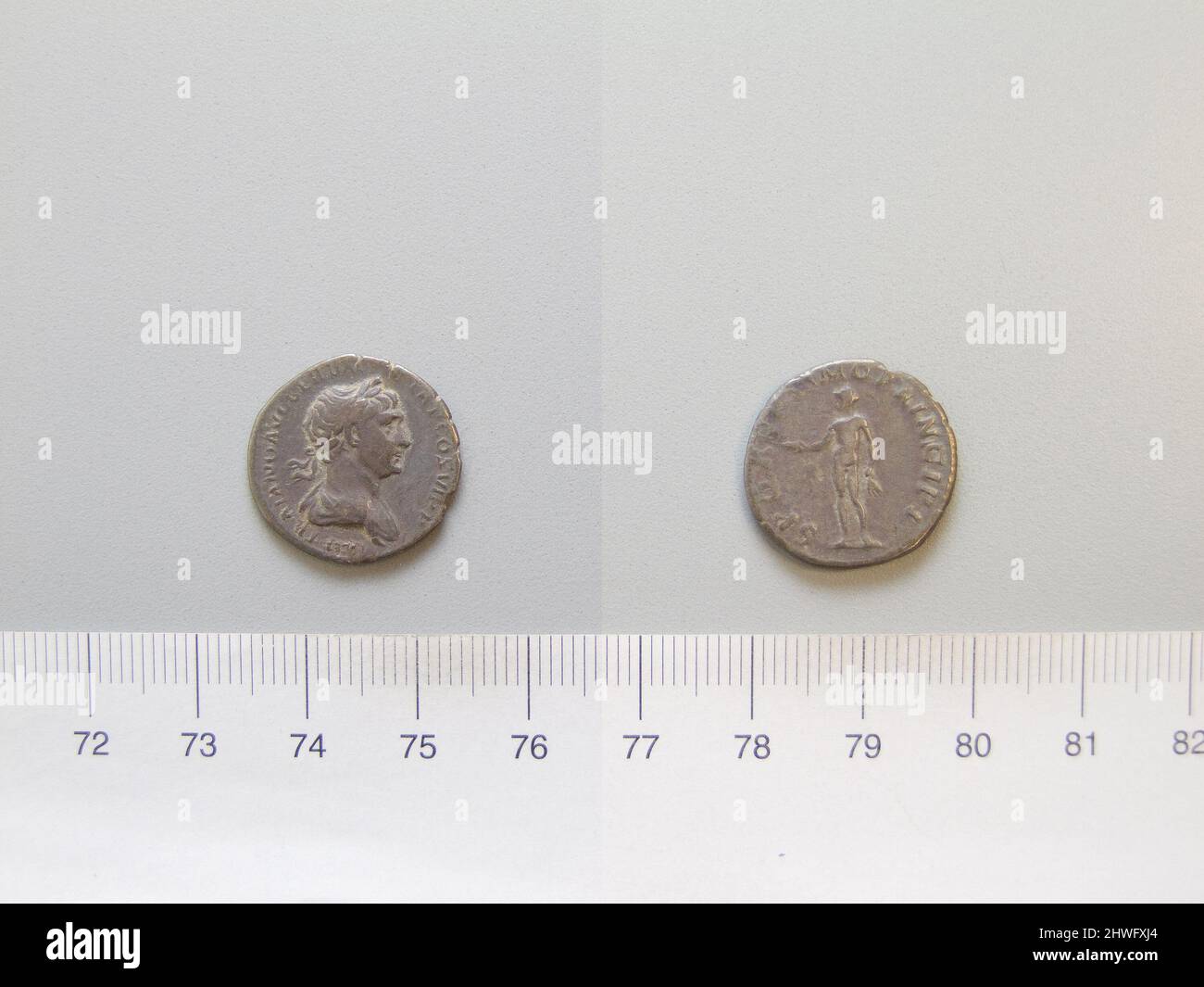 Denarius of Trajan, Emperor of Rome from Rome. Ruler: Trajan, Emperor ...