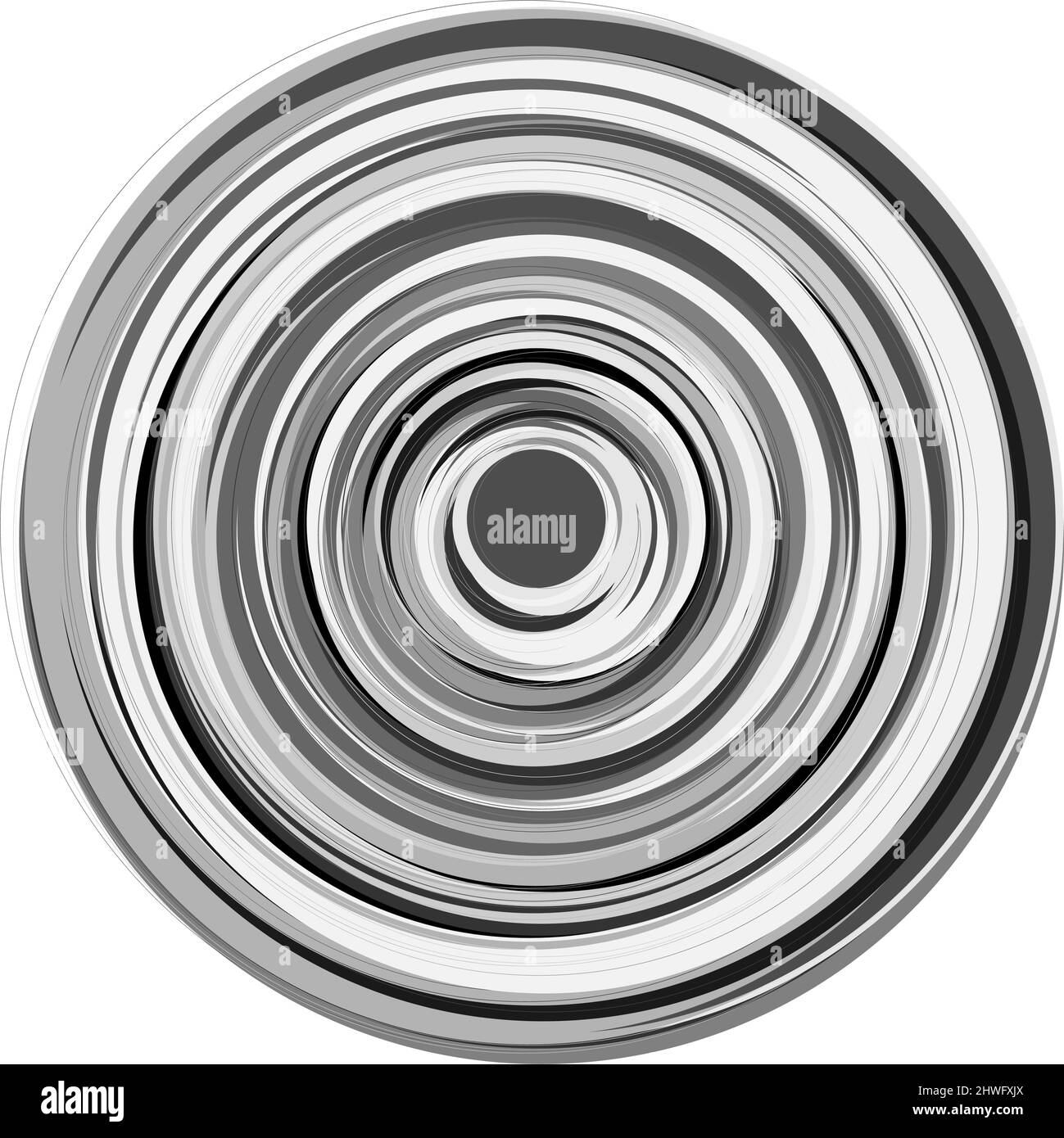 Random,grayscale, gray concentric circles, rings abstract geometric ...
